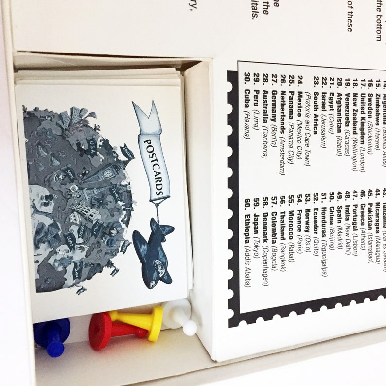 Vintage Name That Country Board Game Educational Learning Game - Etsy