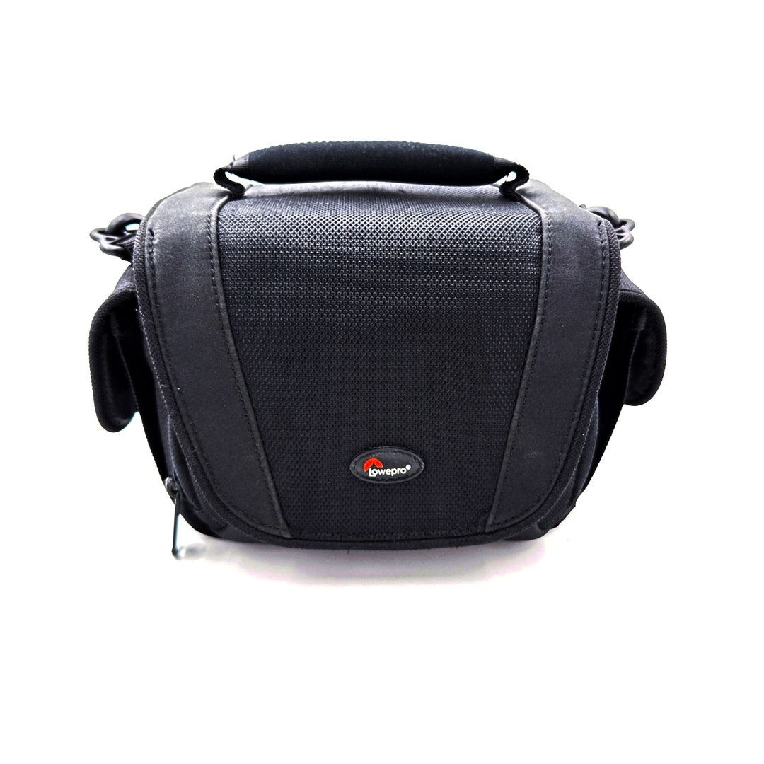 Vintage 8" Lowepro Edit 110 Padded Camera Case Black Nylon Carrying ...