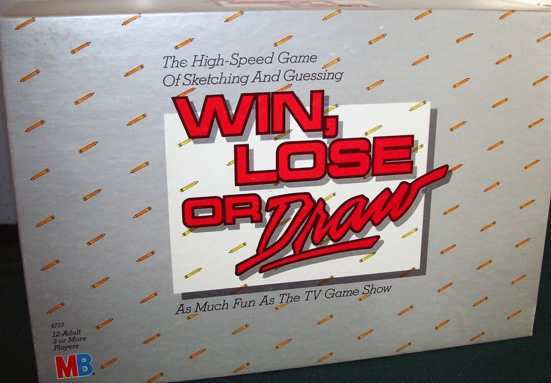 Vintage Win Lose or Draw Board Game Complete 1987 Toy - Etsy