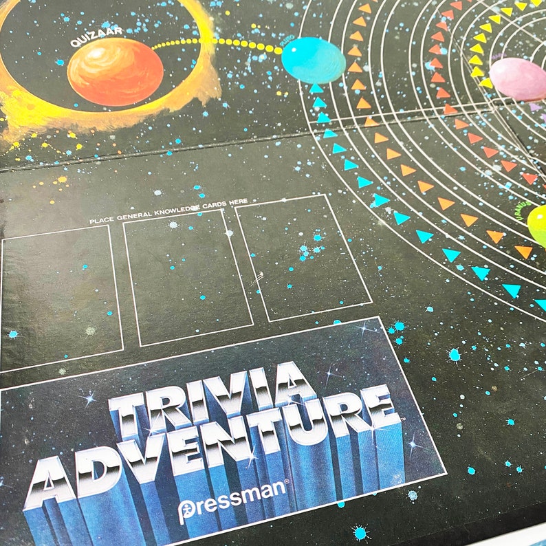 Vintage Trivia Adventure Board Game 1983 Toy 100% Complete 80s - Etsy