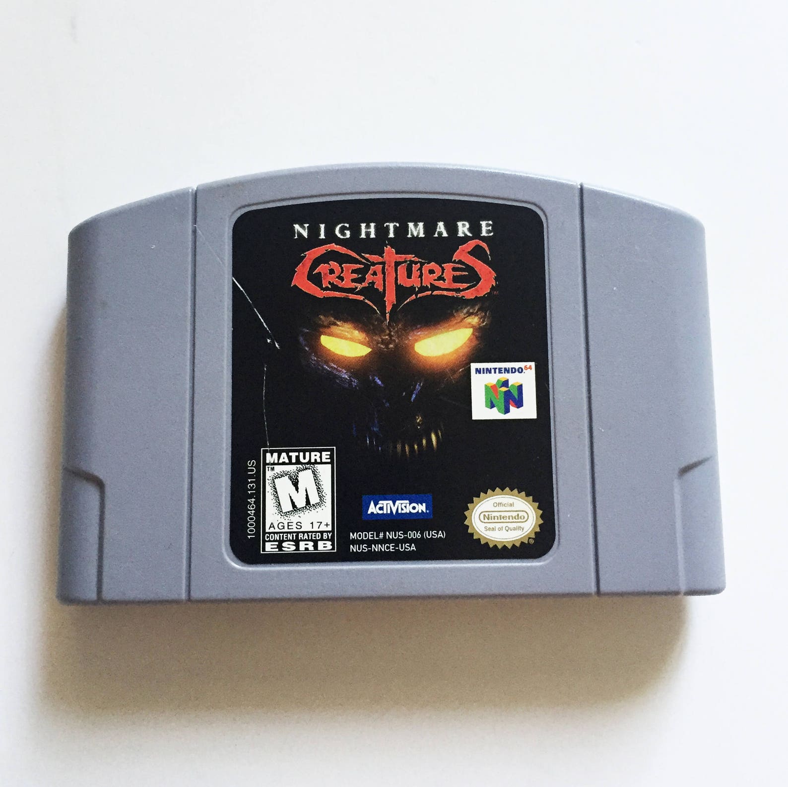 Vintage Nightmare Creatures Nintendo 64 Tested Excellent Very Clean N64 ...