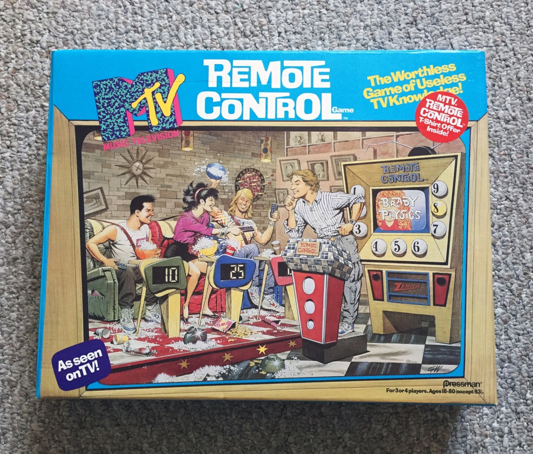 Vintage MTV Remote Control Board Game Complete 1998 Rare - Etsy