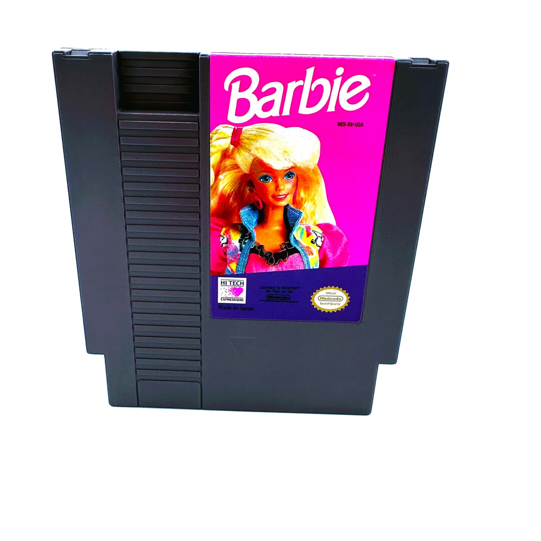 Vintage Nintendo NES Original Barbie Video Game 1991 90s Video Games ...