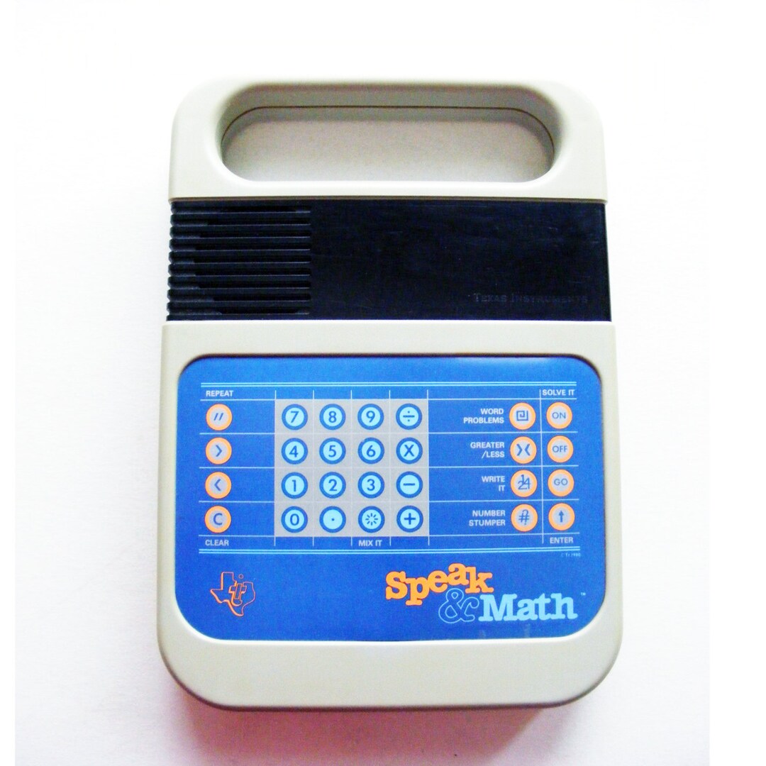 Vintage Texas Instruments Speak and Math Educational Toy Possible ...