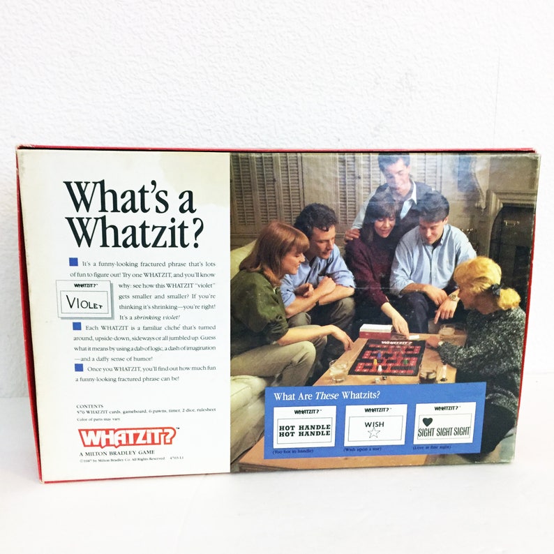 Vintage Milton Bradley Whatzit Board Game of Fractured Phrases | Etsy
