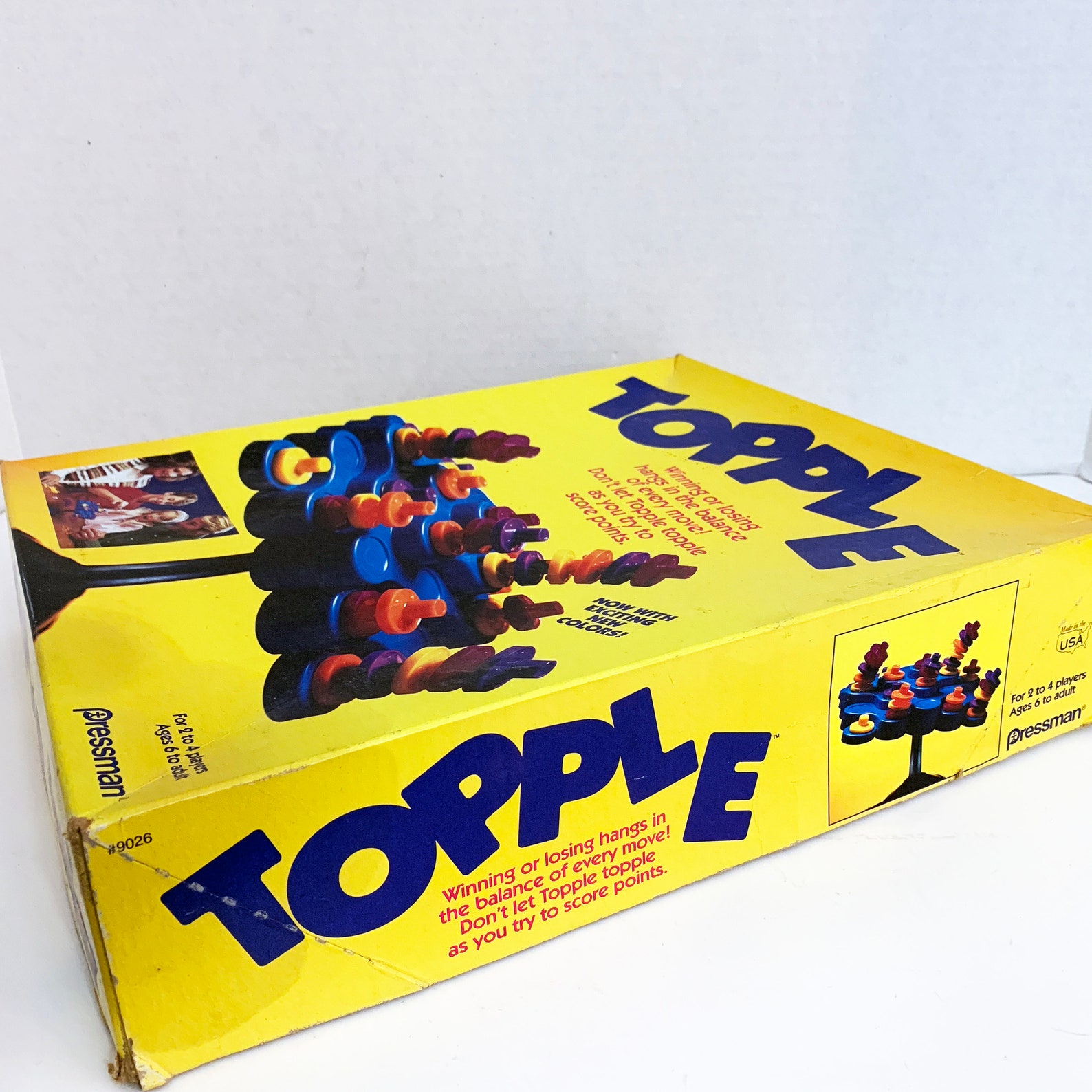Vintage Topple Family Game 100% Complete Classic Game Show Board Game ...