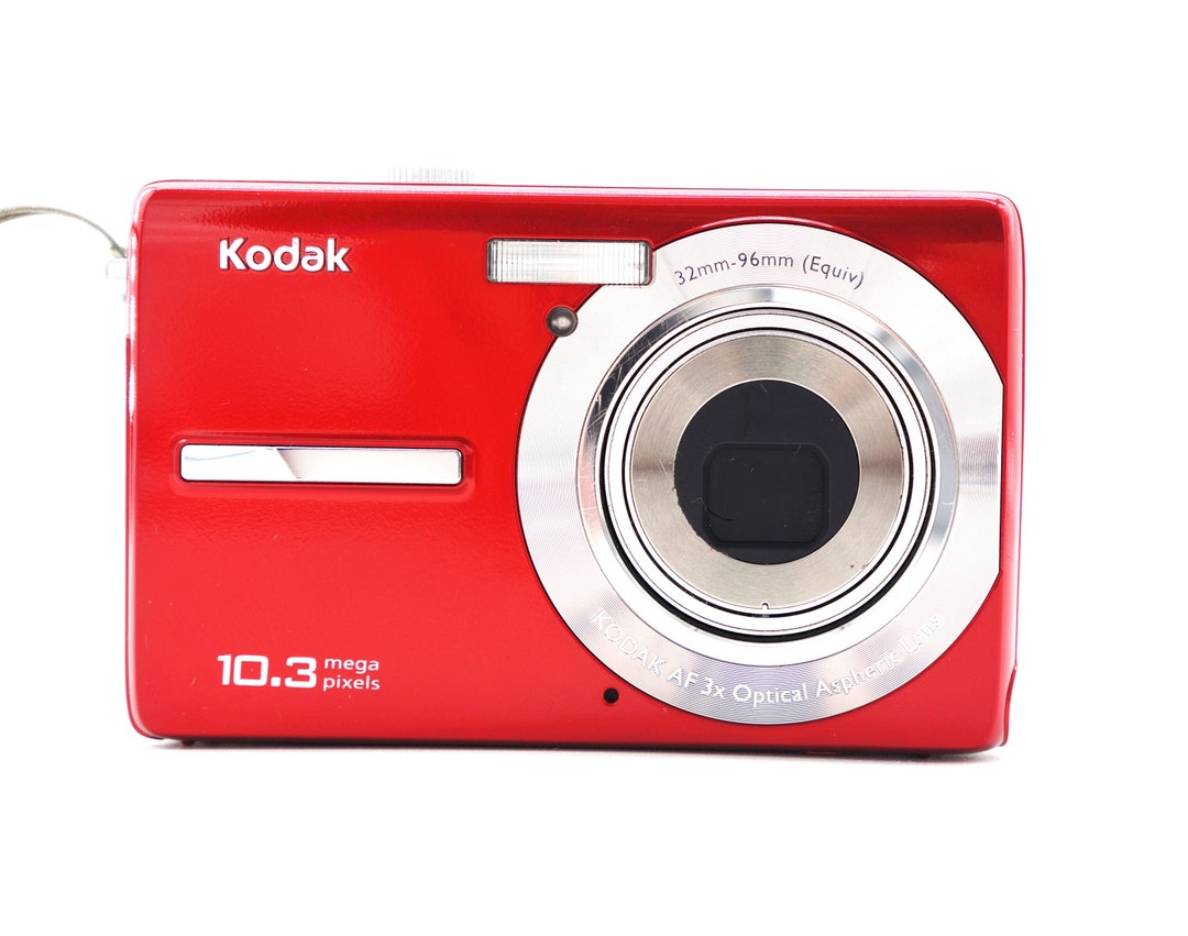 Vintage Kodak MD1063 10mp Red Digital Camera Digi Zoom AF Point Shoot ...