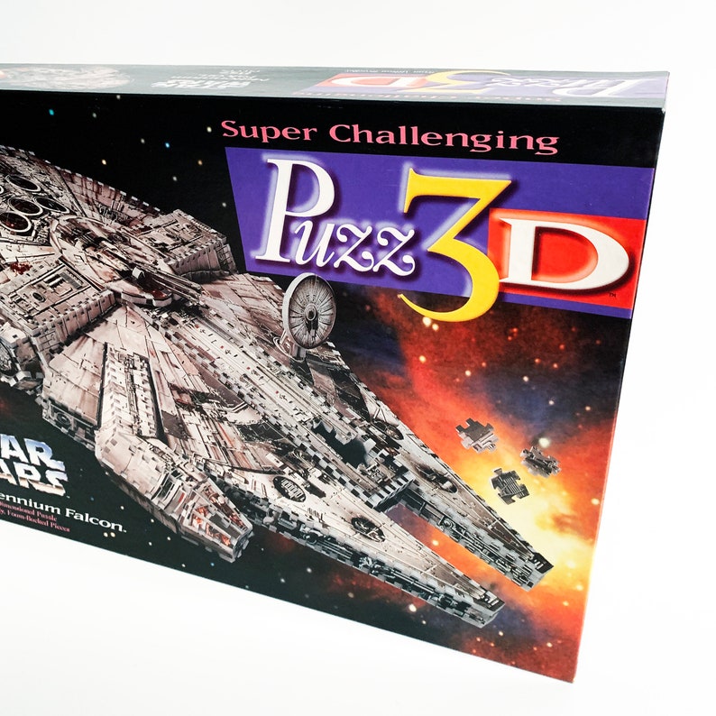 Vintage Star Wars Puzz 3D Millennium Falcon Puzzle 1995 - Etsy