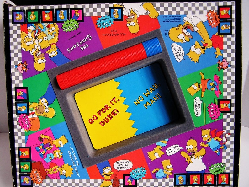 Vintage The Simpsons Board Game Dont Have A Cow 1990 Complete | Etsy