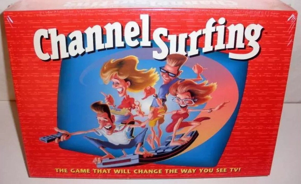Vintage Channel Surfing Board Game Milton Bradley 100% | Etsy