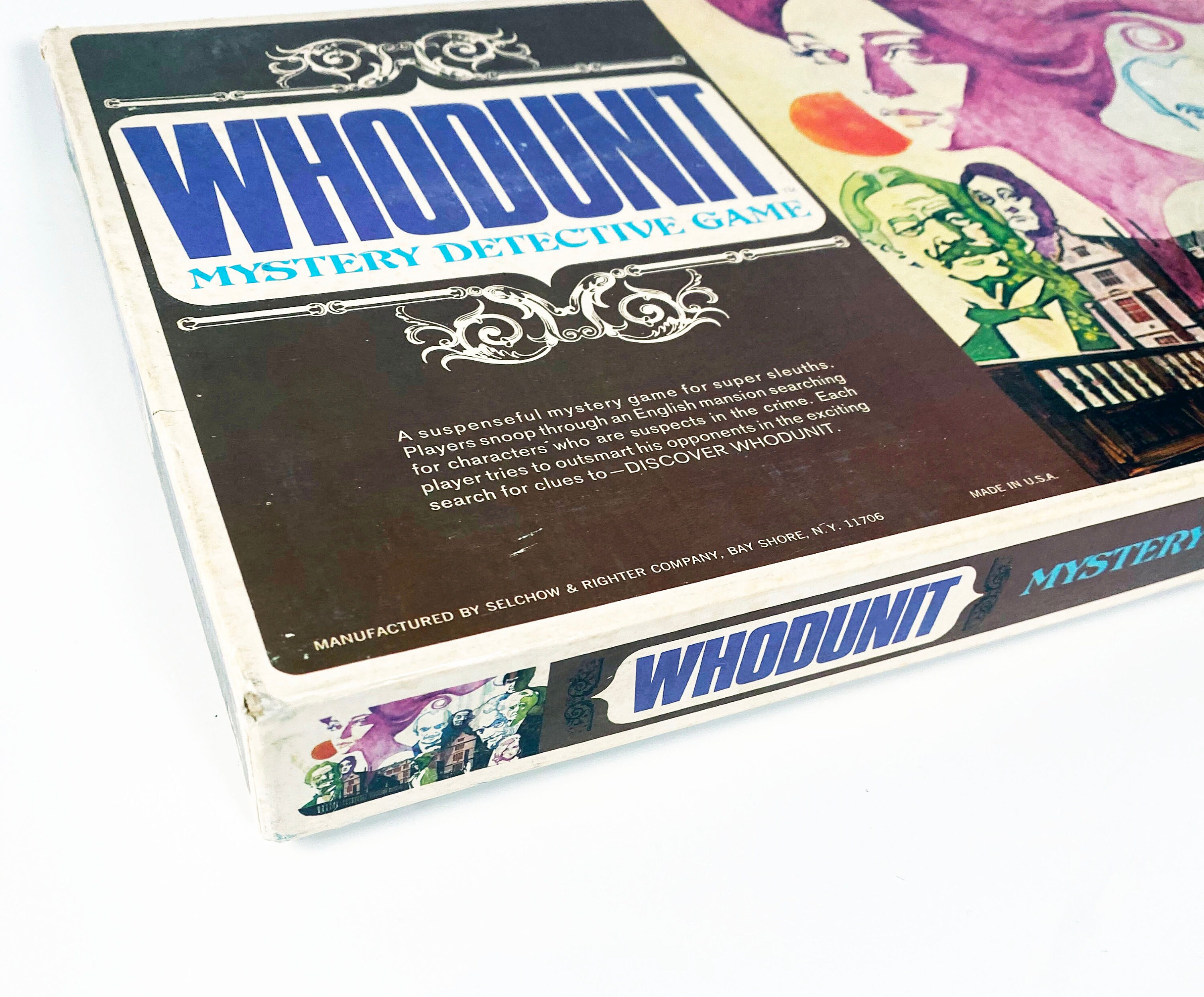 Vintage Whodunit Mystery Detective Board Game 100% Complete - Etsy