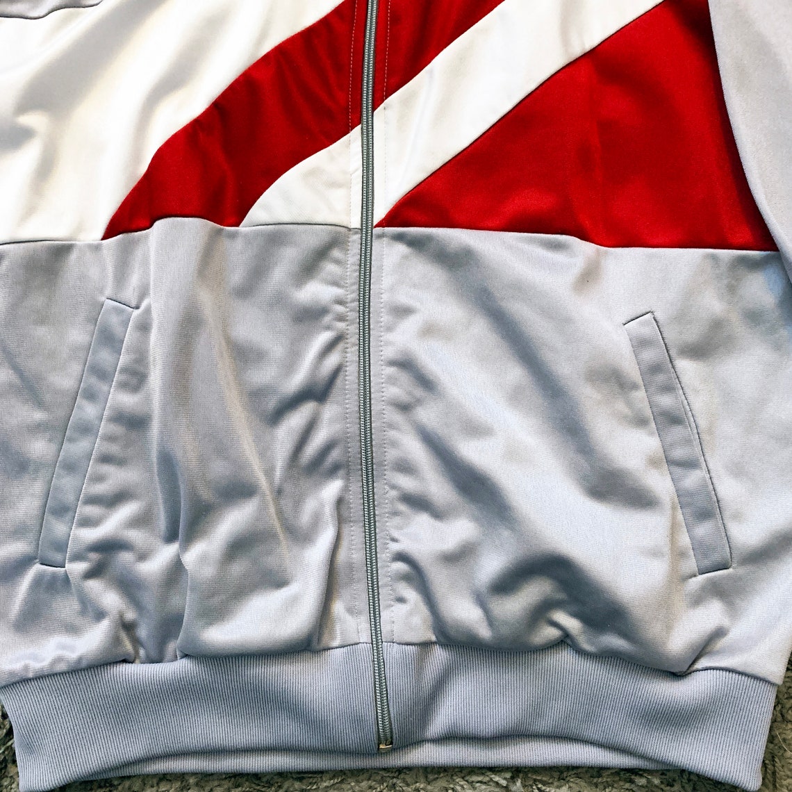 Vintage Main Event Silver and Red Track Athletic Jacket Size | Etsy