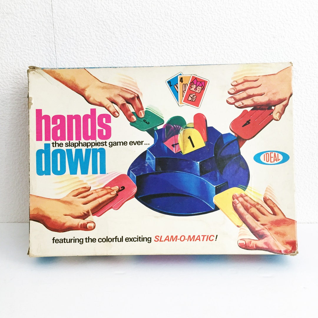 Vintage Hands Down Board Game Original 1964 Complete Multi Player Slap ...