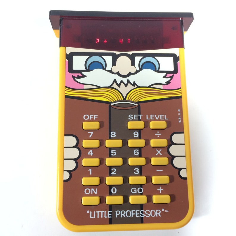 Vintage Texas Instruments Little Professor Calculator Toy 1976 - Etsy