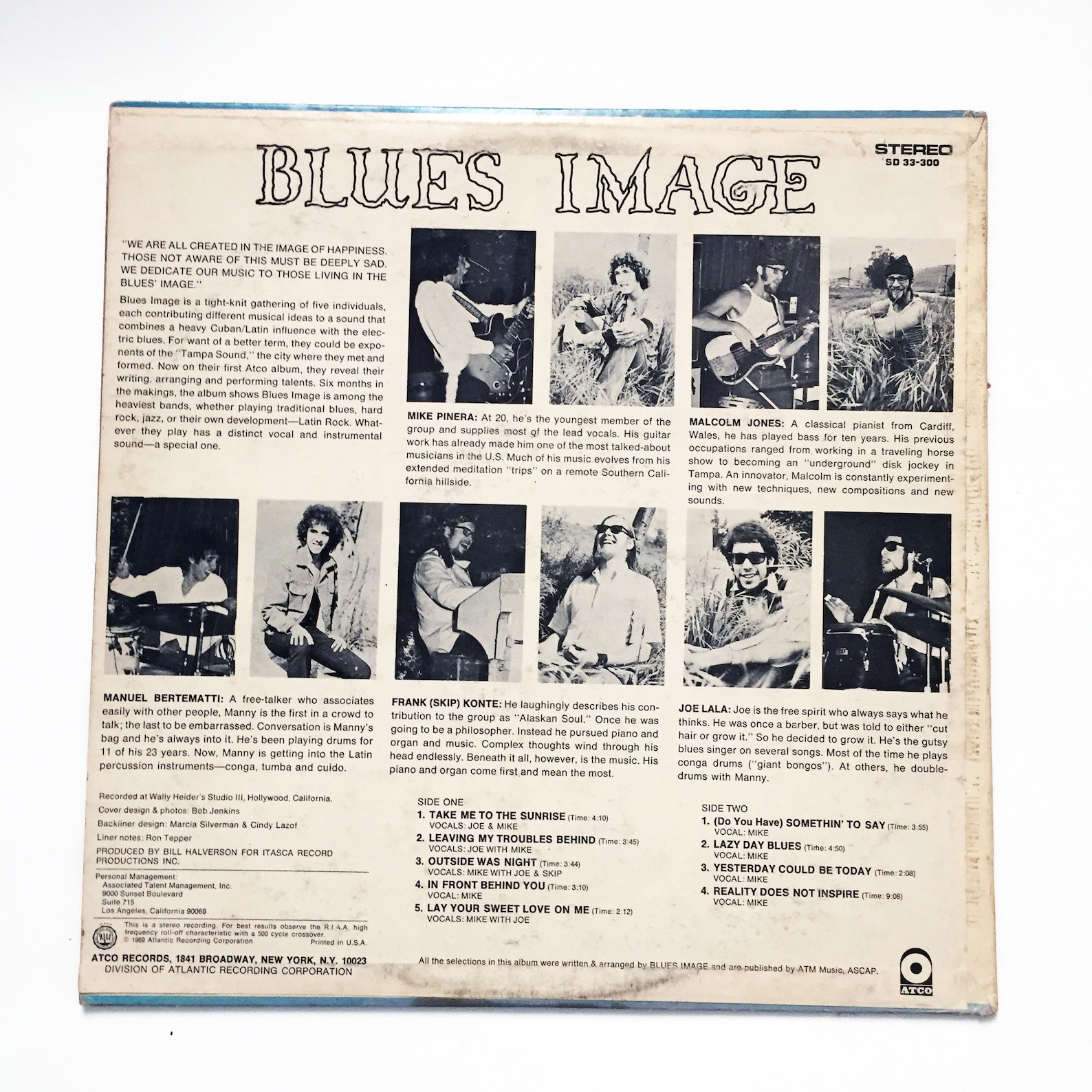 Original Blues Image Self Titled Album Vinyl Record LP 1969 Album 12 ...