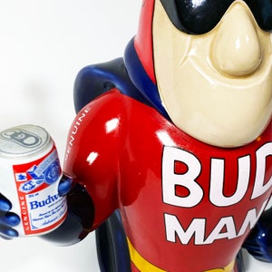 Vintage 1993 Bud Man With Can Beer Stein Mug Budweiser 90s Great ...