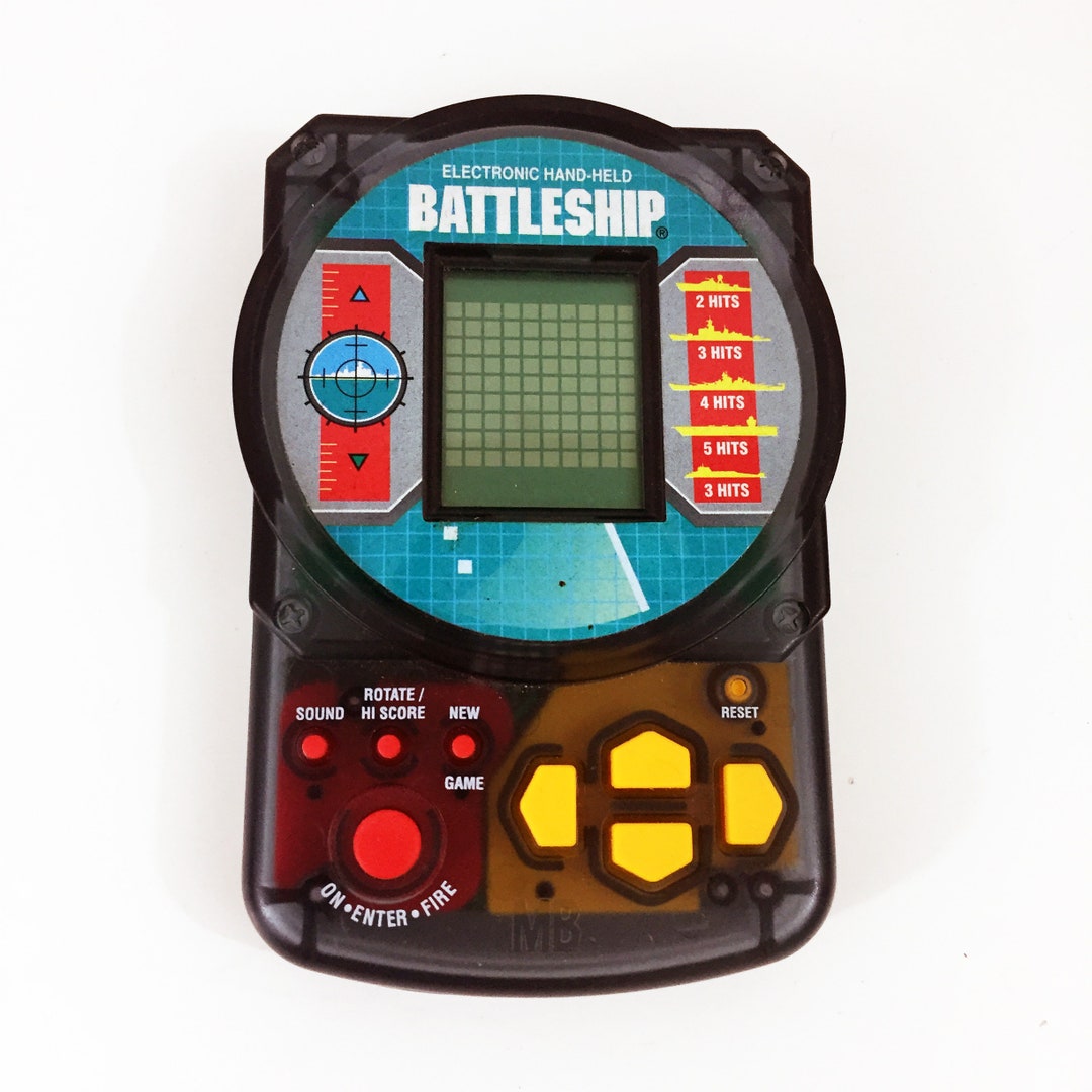 Vintage Battleship Electronic Handheld Video Game 1990s Milton Bradley ...