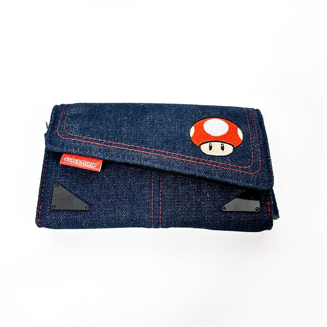 Vintage Nintendo DS Super Mario Denim Travel Case Embroidered Mushroom ...