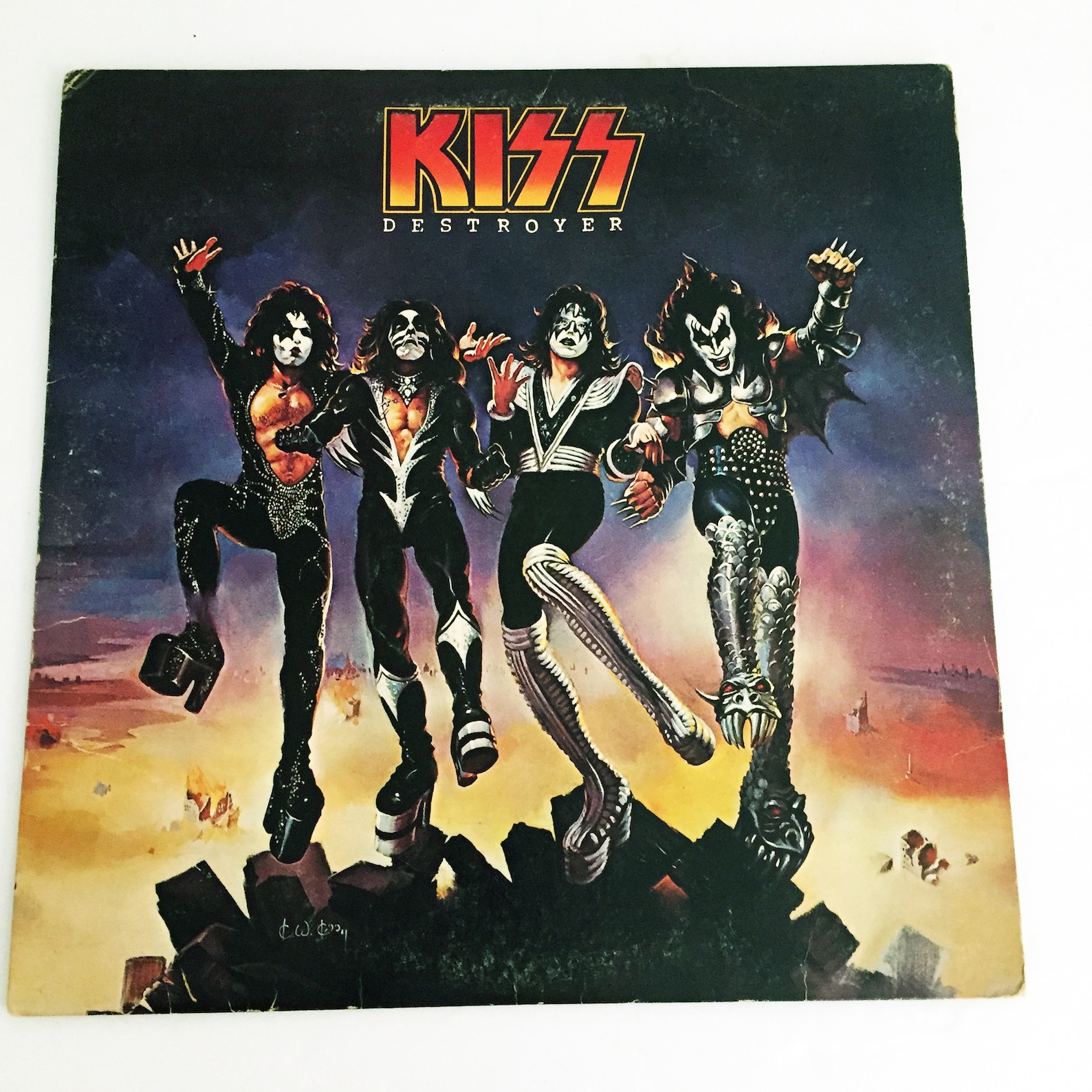 Vintage 1976 Kiss Destroyer LP Record Album Vinyl No Barcode Original ...