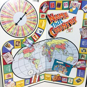 Vintage Name That Country Board Game Educational Learning Game by ...