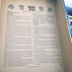 Vintage Hands Down Board Game Original 1964 Complete Multi Player Slap ...