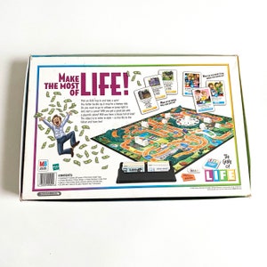 The Game of Life Board Game 100% Complete in Box Milton Bradley Game ...