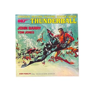Vintage James Bond 007 Thunderball Movie Soundtrack LP Record Vinyl Album - Etsy