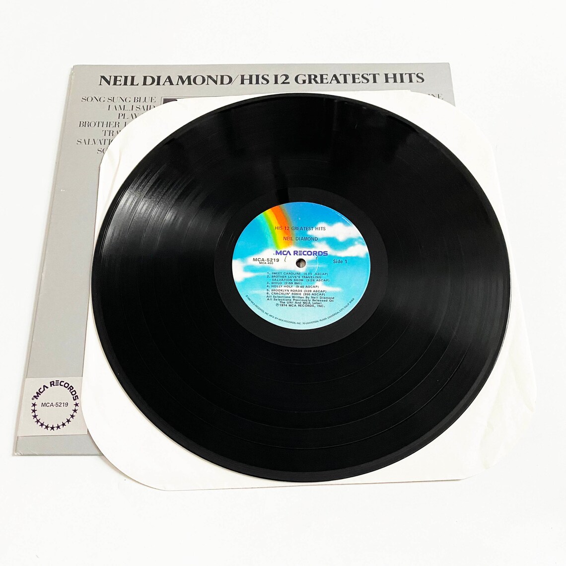 Vintage Neil Diamond His 12 Greatest Hits Album Vinyl LP Record ...