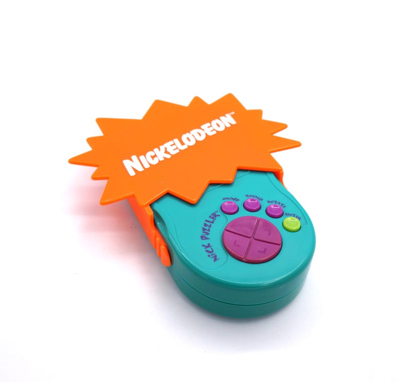 Vintage 1995 Viacom Nickelodeon Nick Puzzler Electronic Handheld Game ...