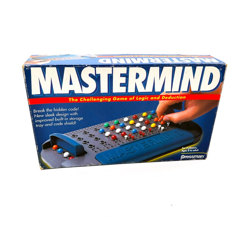 Vintage Mastermind Board Game by Pressman 1996 100% Complete Puzzle ...