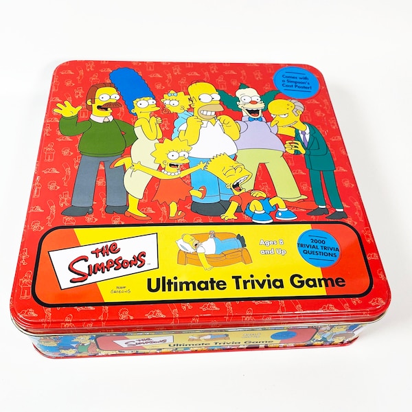 The Simpsons Trivia Box - Etsy