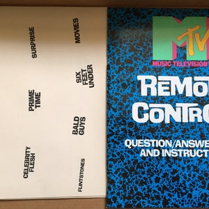 Vintage MTV Remote Control Board Game Complete 1998 Rare - Etsy