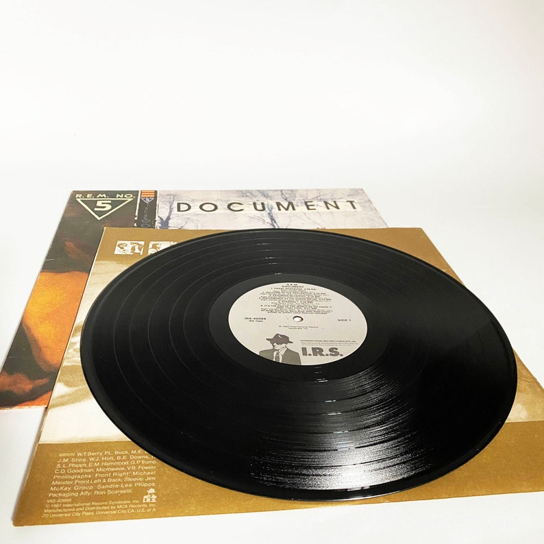 Vintage Original REM Document Vinyl Record LP 1987 Album 12" the One I ...
