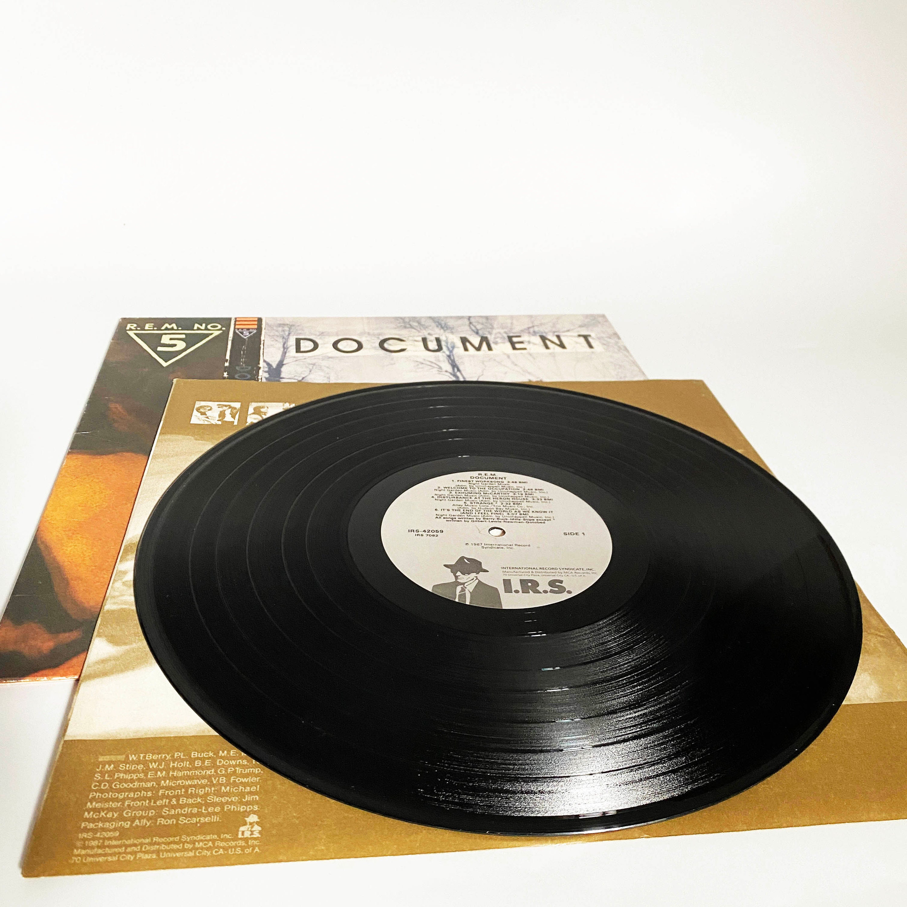 Vintage Original REM Document Vinyl Record LP 1987 Album 12" the One I ...