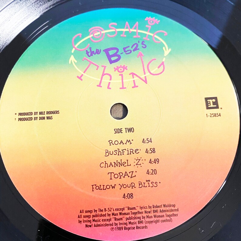 Vintage the B-52s Cosmic Thing Vinyl Record Album 1989 80s - Etsy