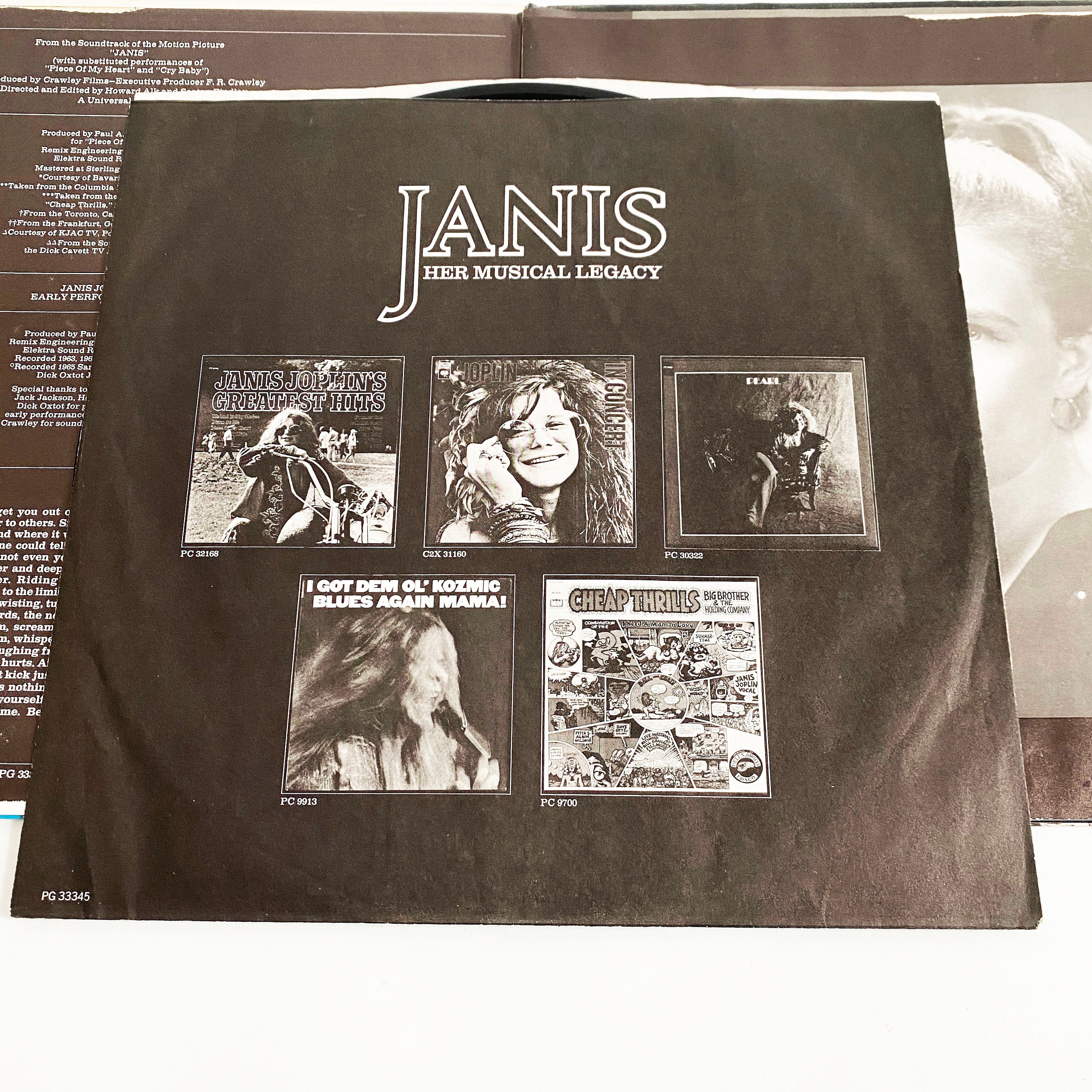 Original Janis Joplin Janis Movie Soundtrack Vinyl Double Album Record ...