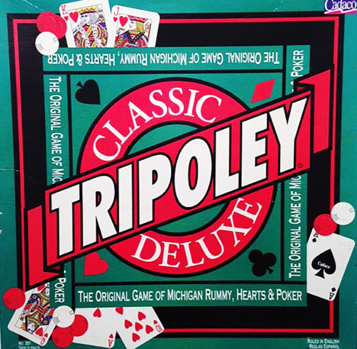 Vintage Classic Tripoley Deluxe Board Game 100% Complete 1992 - Etsy
