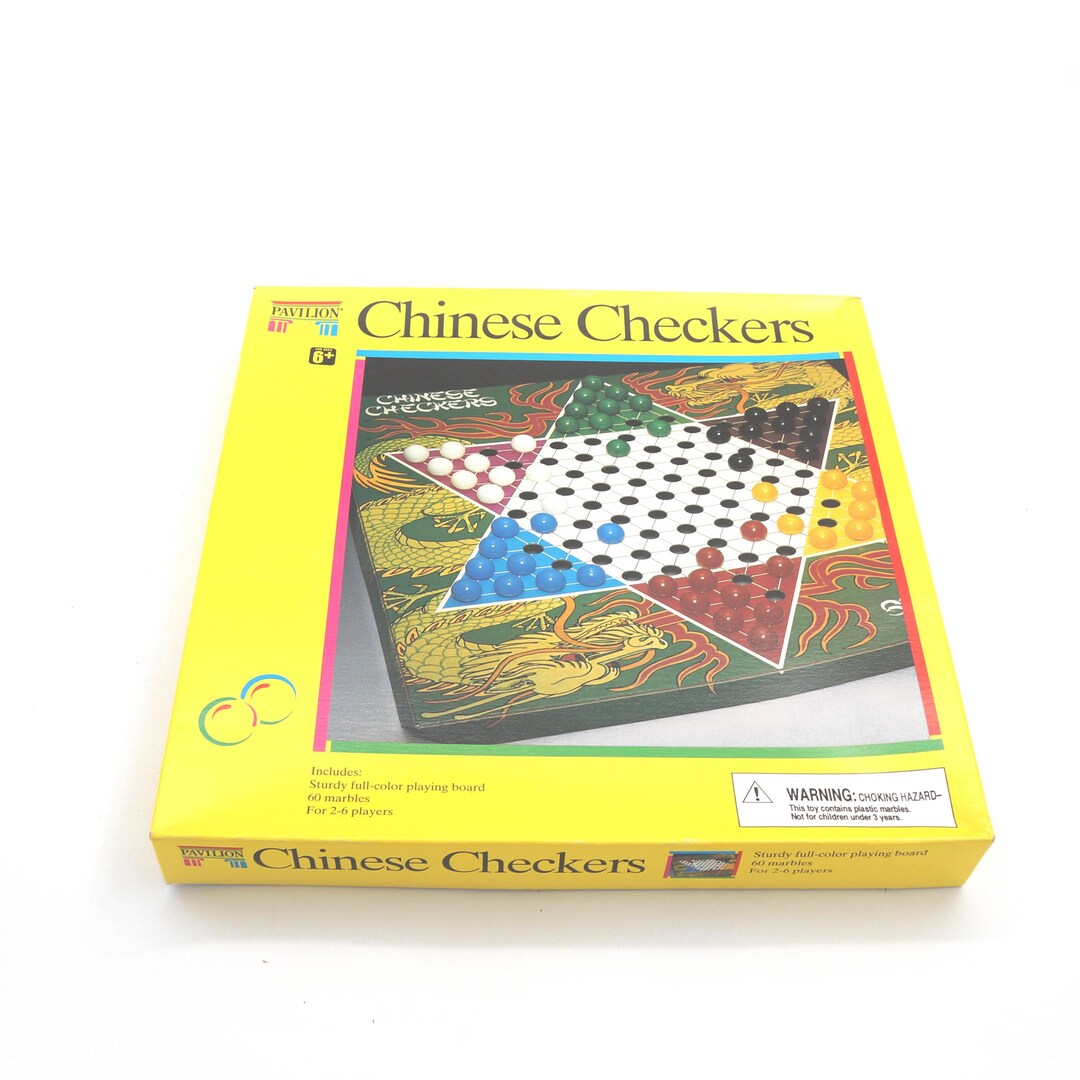 Vintage 1992 Chinese Checkers Board Game by Pavilion 100% Complete 90s ...