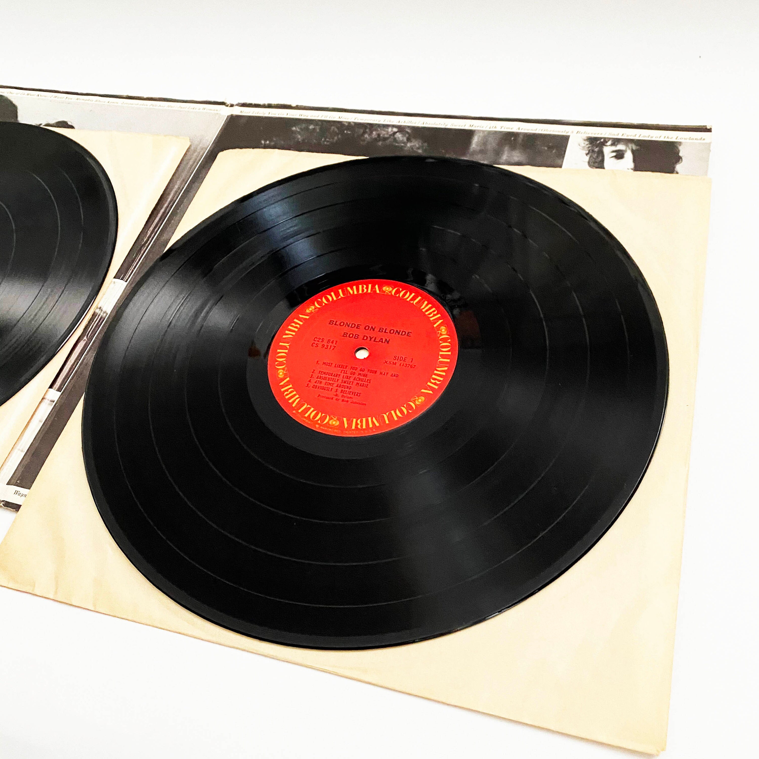 Vintage 1966 Bob Dylan Blonde on Blonde Vinyl LP Record Double Album ...