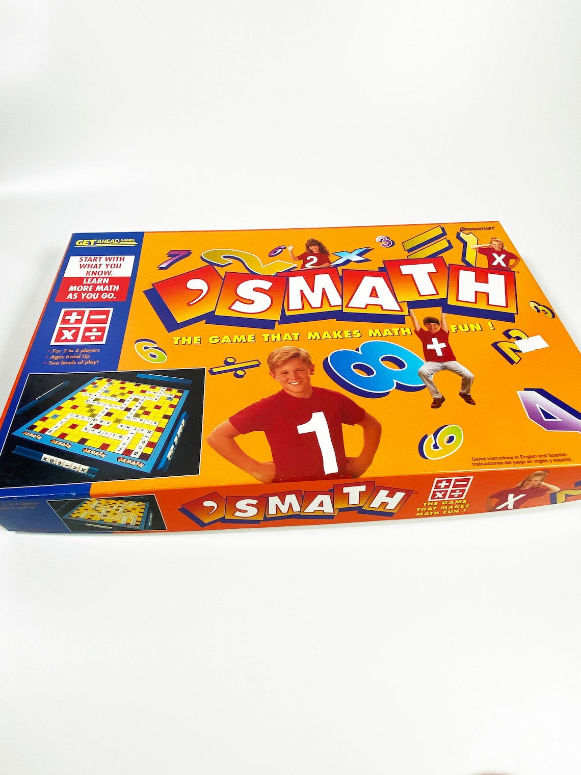 Vintage Smath Board Game 100% Complete 1999 90s Educational Math Game ...