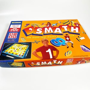 Vintage Smath Board Game 100% Complete 1999 90s Educational Math Game ...