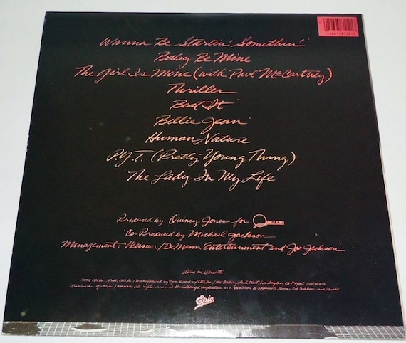 Michael Jackson Thriller Album Tracklist