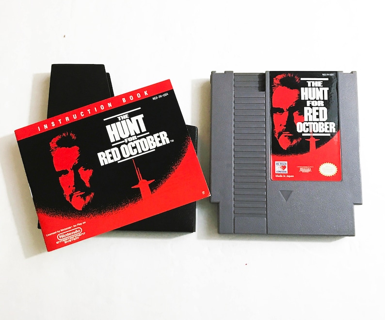 Vintage NES Hunt for Red October Nintendo Video Game 1991 - Etsy