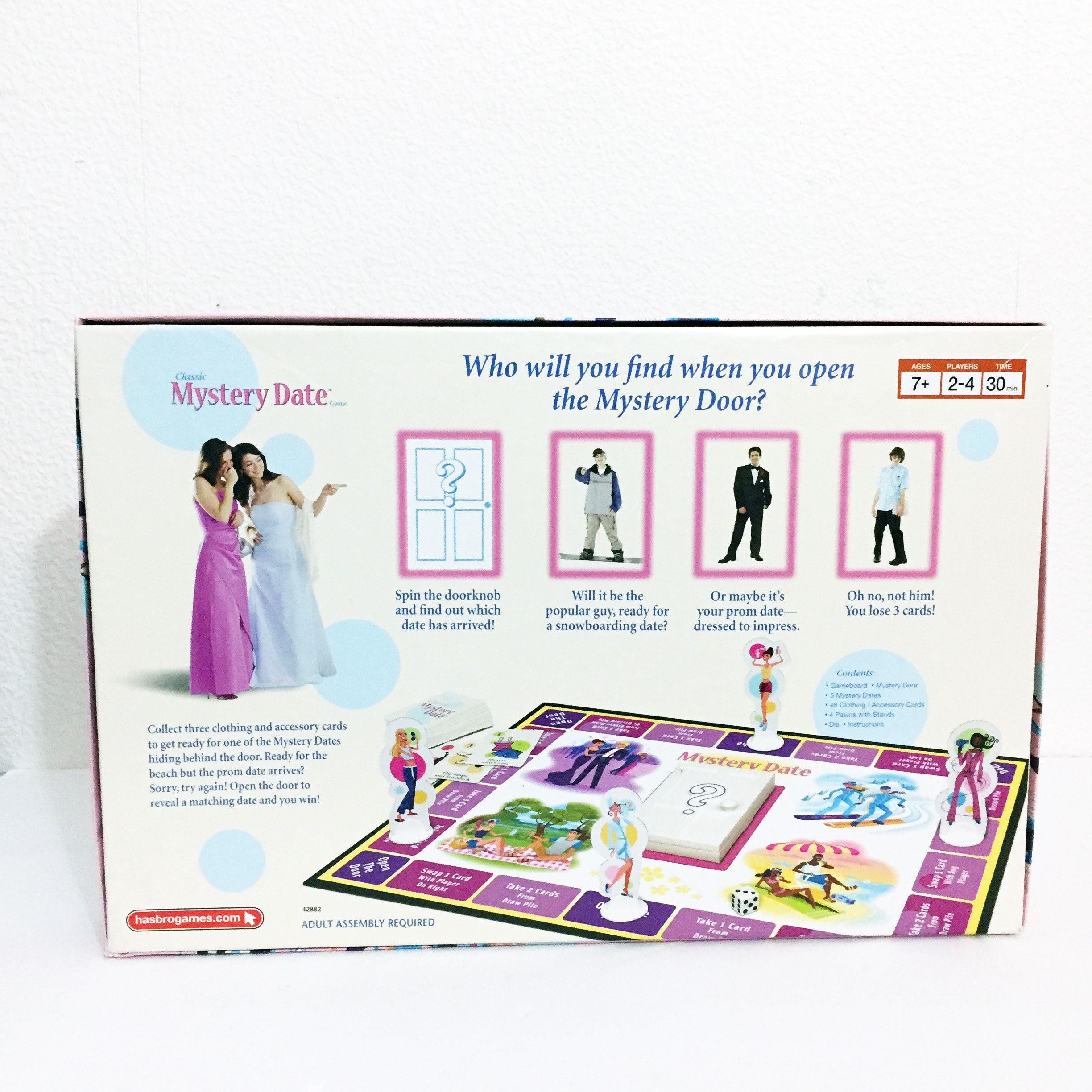Mystery Date Game 1970 Milton Bradley Board 1972 Vintage Manufacture