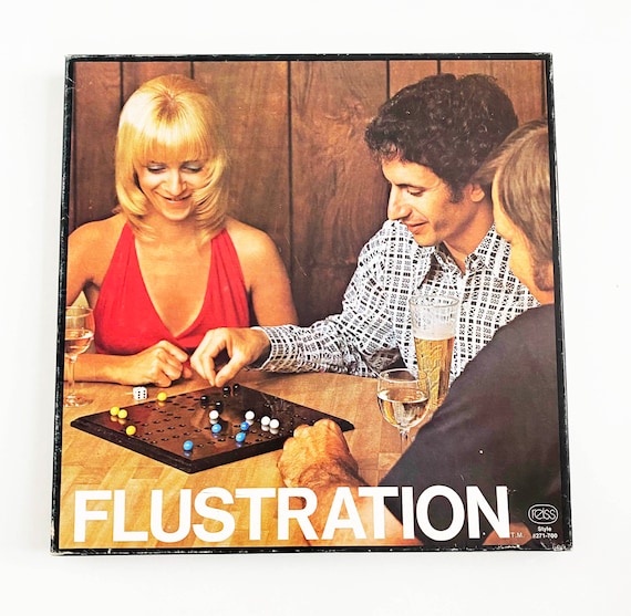 Vintage 1974 Flustration Board Game by Reiss Complete | Etsy
