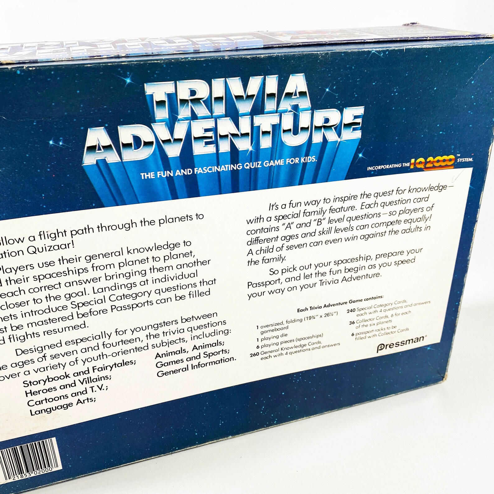 Vintage Trivia Adventure Board Game 1983 Toy 100% Complete 80s - Etsy