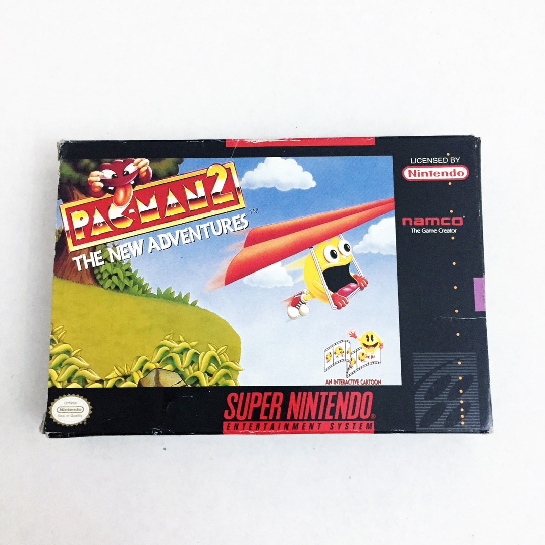 Vintage SNES Pacman 2 Super Nintendo Video Game Tested Excellent Very ...