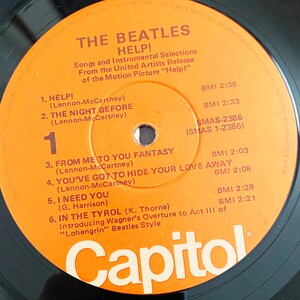 Vintage the Beatles Help Soundtrack Capitol Gatefold Double Album 12 ...
