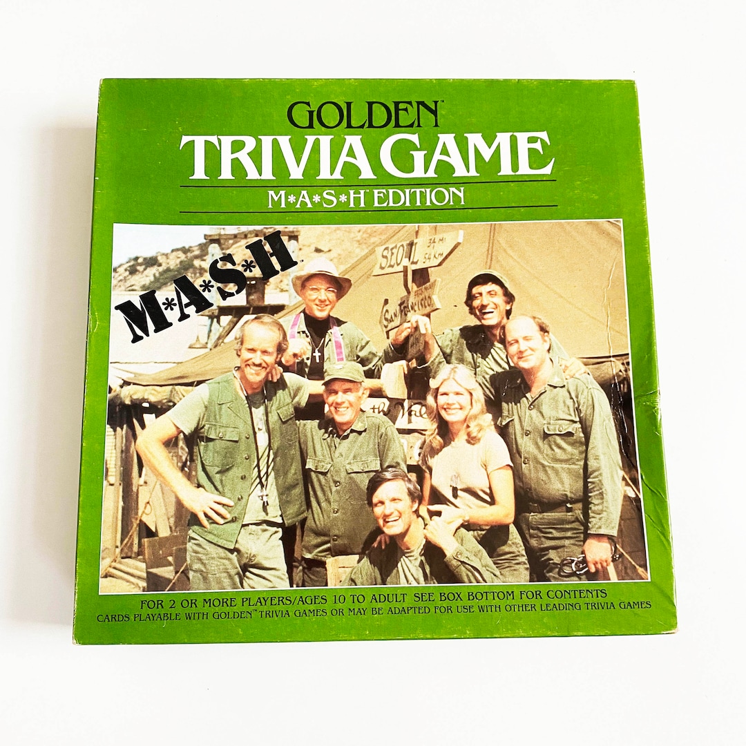 Rare Vintage Mash Trivia Game Complete TV Show 1980s 1984 Board Game ...