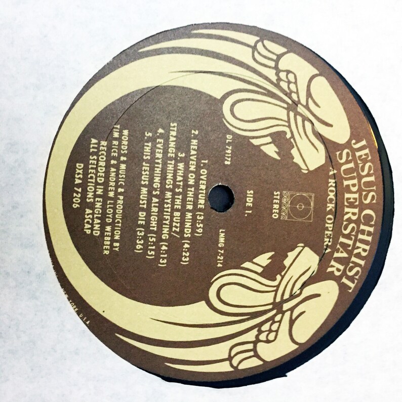 Vintage 1970 Jesus Christ Superstar 2 Vinyl LP Records Set With Book ...